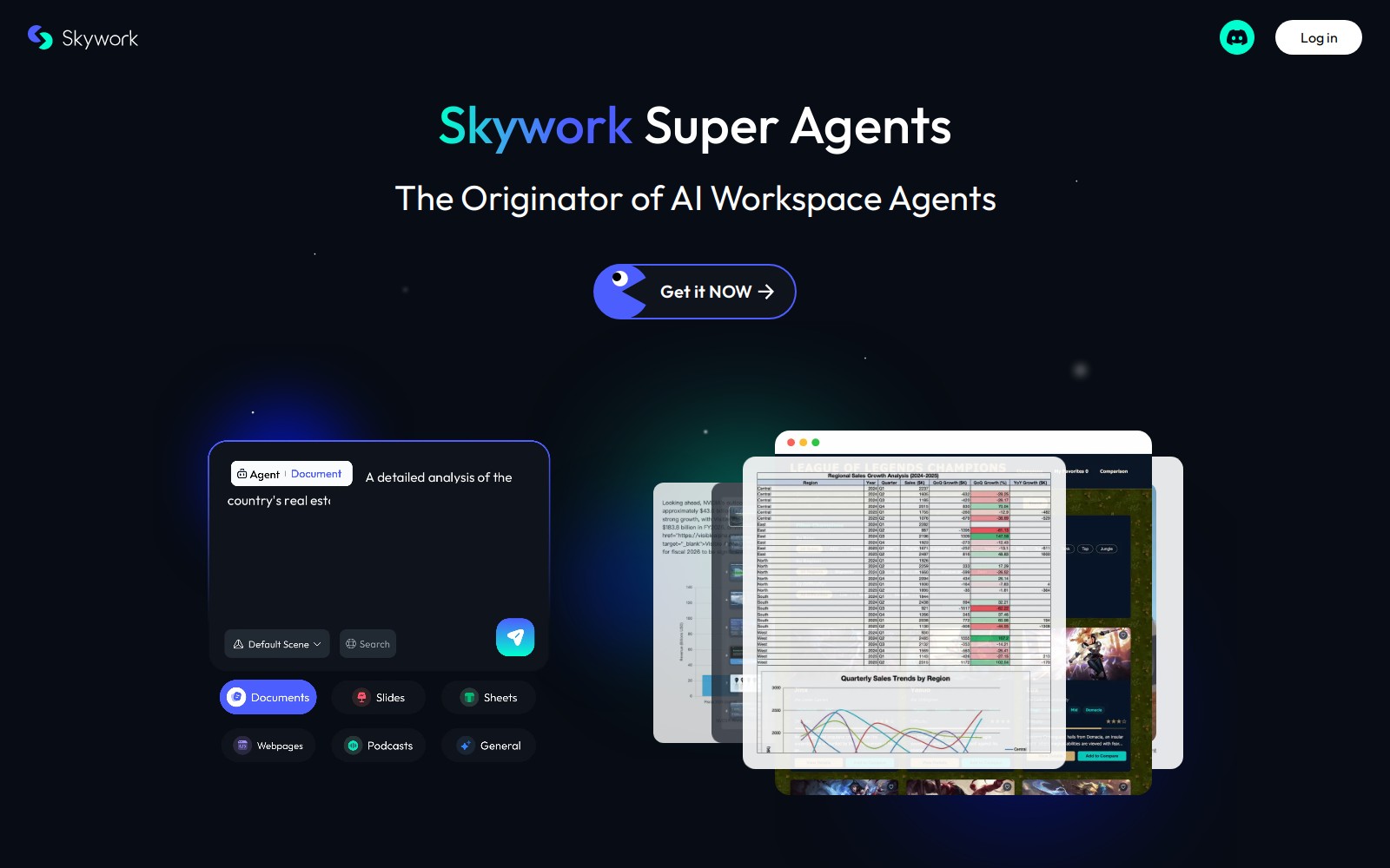Skywork 的 AI 办公空间代理 | Oeb.ai