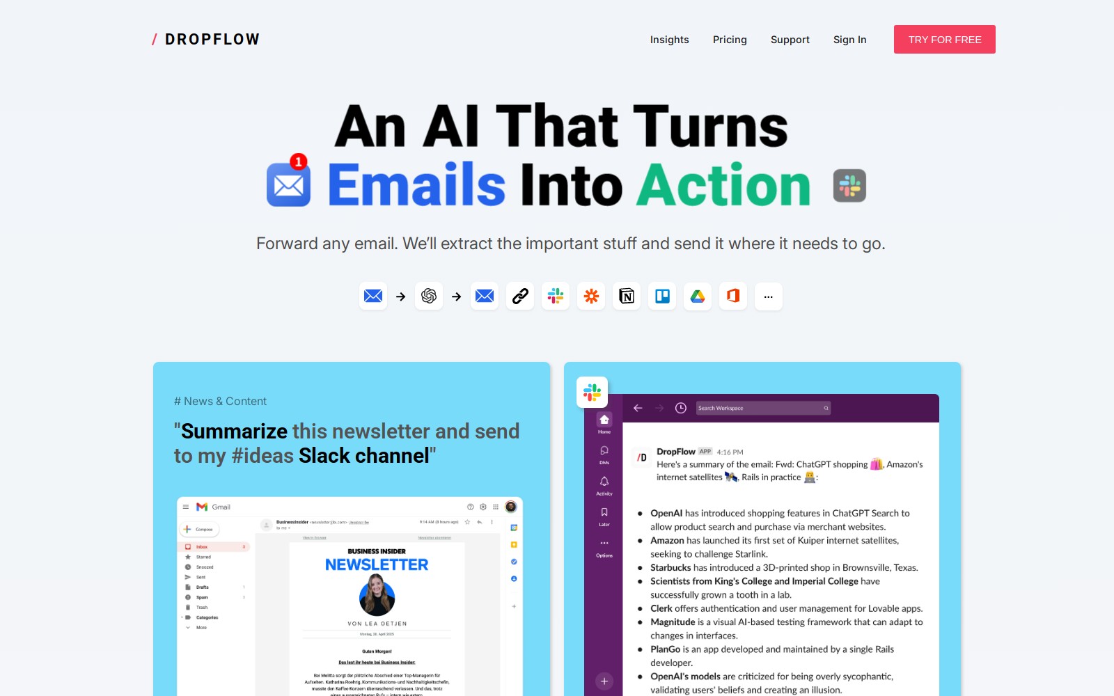 Automatizar la extracción de datos de correo electrónico con Dropflow ...