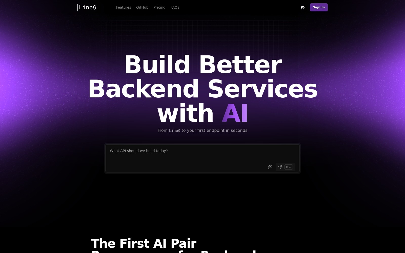 AI-Powered Backend Development with Line0 | Oeb.ai