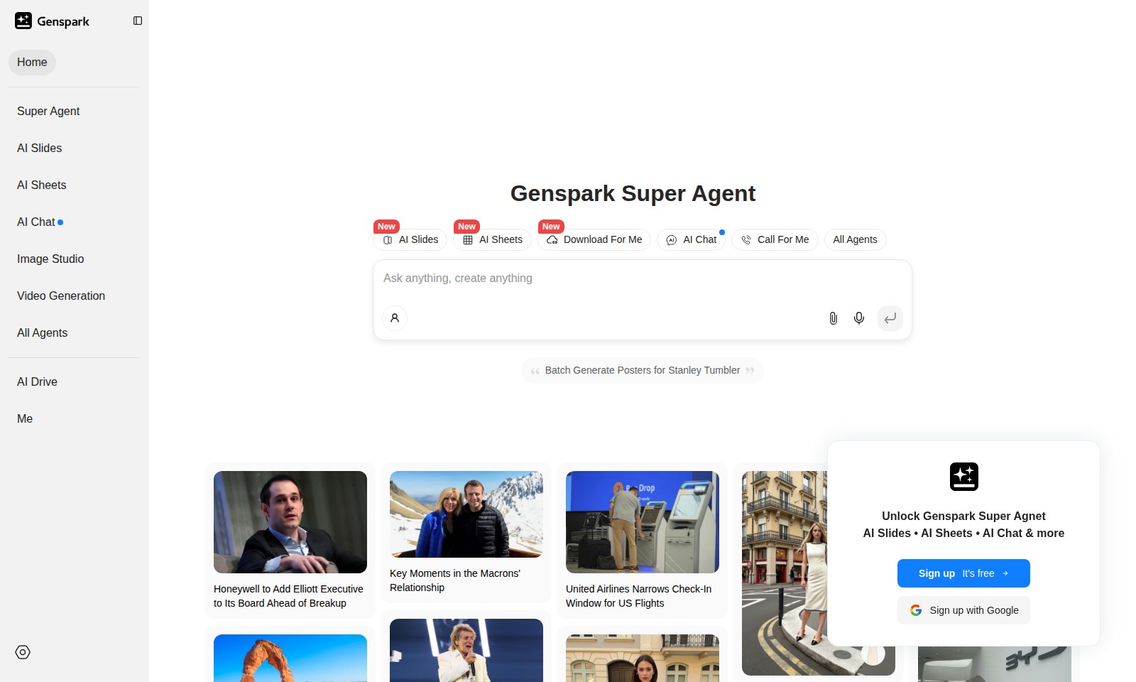 Gensparkスーパエージェント：AIツールと旅程 | Oeb.ai
