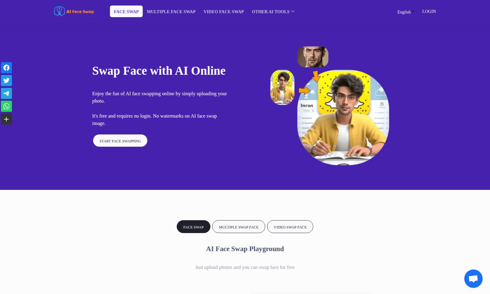 AI Face Swap Online Tool | Oeb.ai