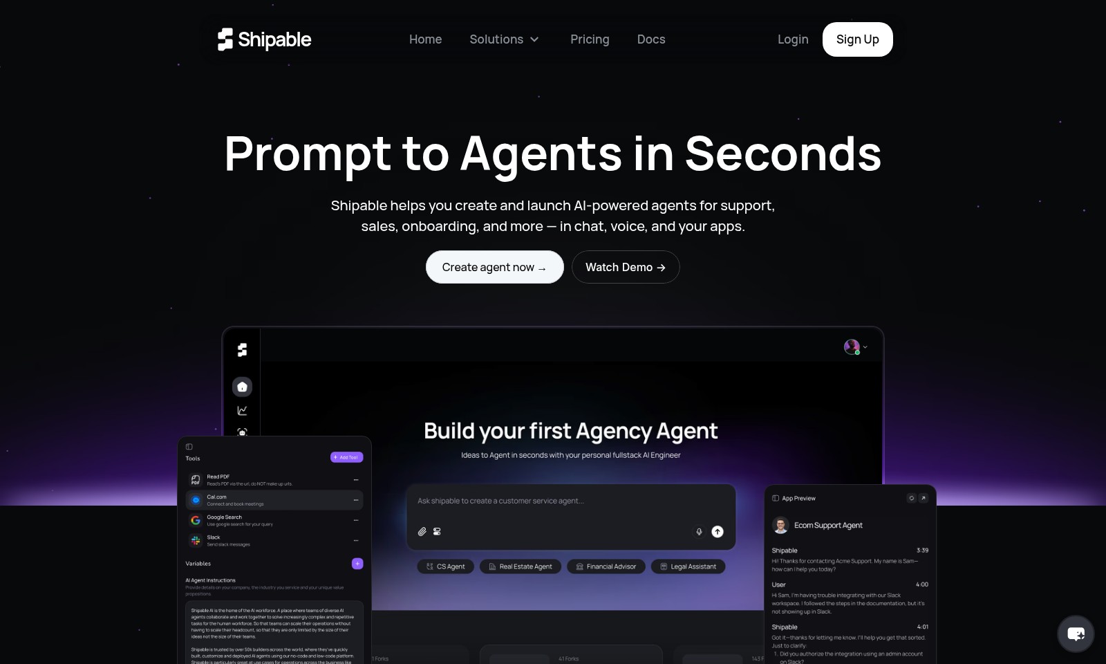 Shipable: Build AI Agents Instantly | Oeb.ai