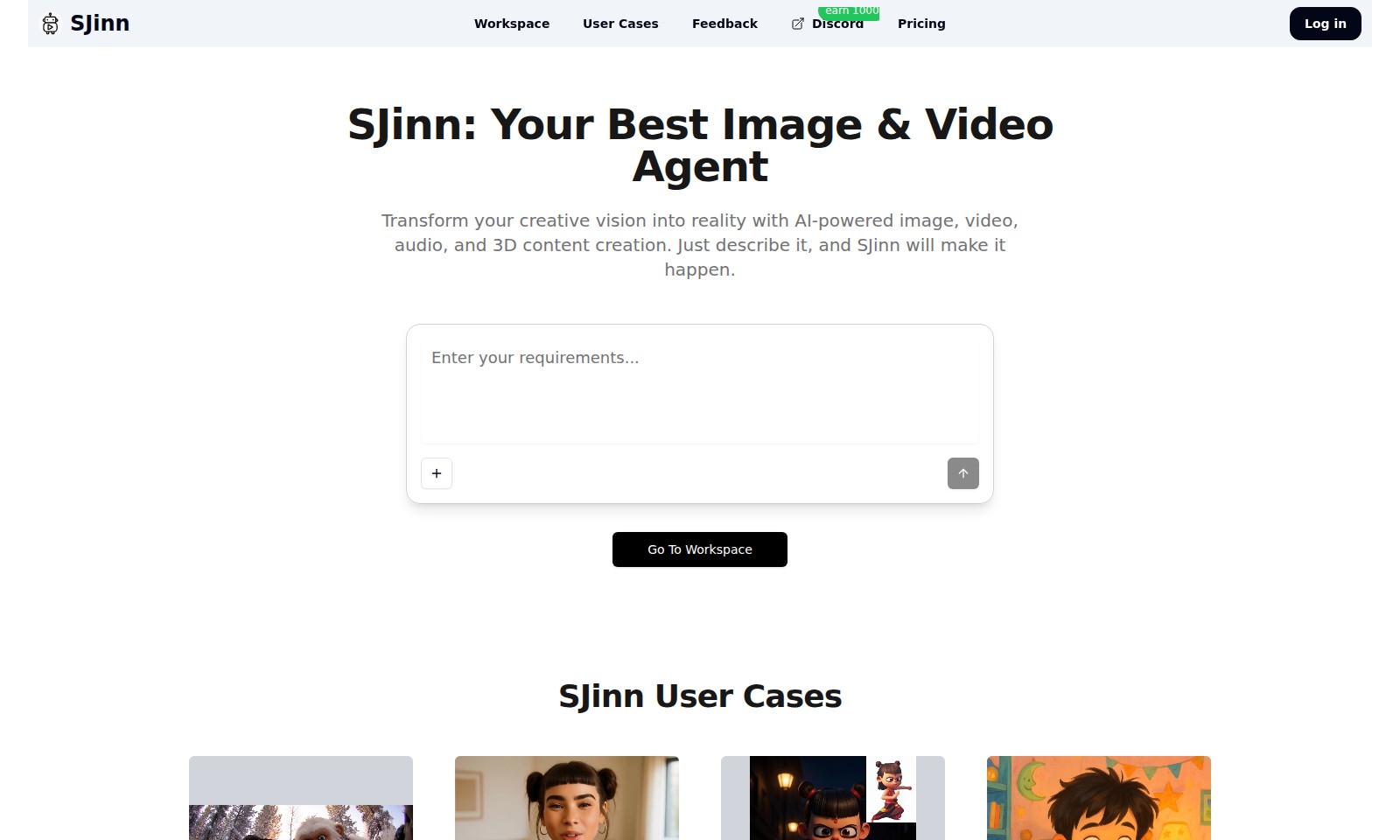 SJinn: AI-Powered Content Creation Tool | Oeb.ai