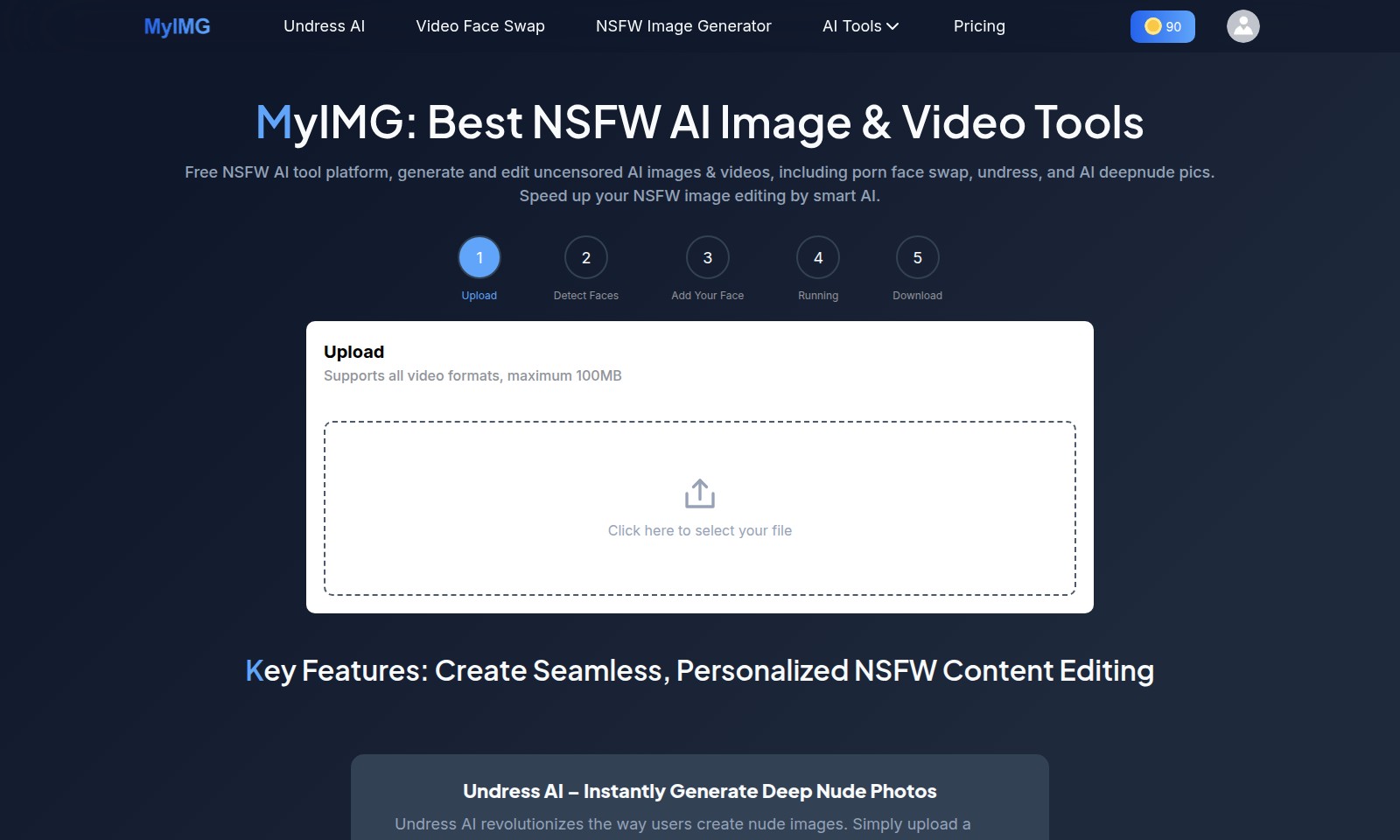 Desvestir IA: Generador de imágenes y videos NSFW. | Oeb.ai