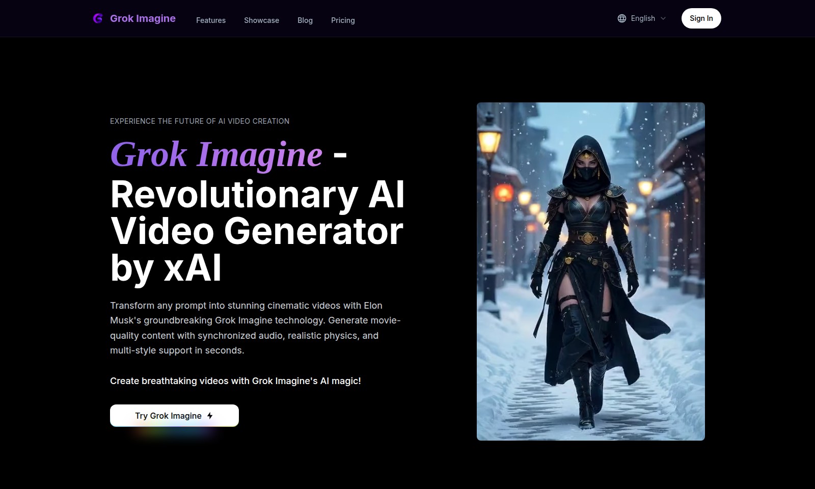 Grok Imagine: AI Video Generator by xAI | Oeb.ai