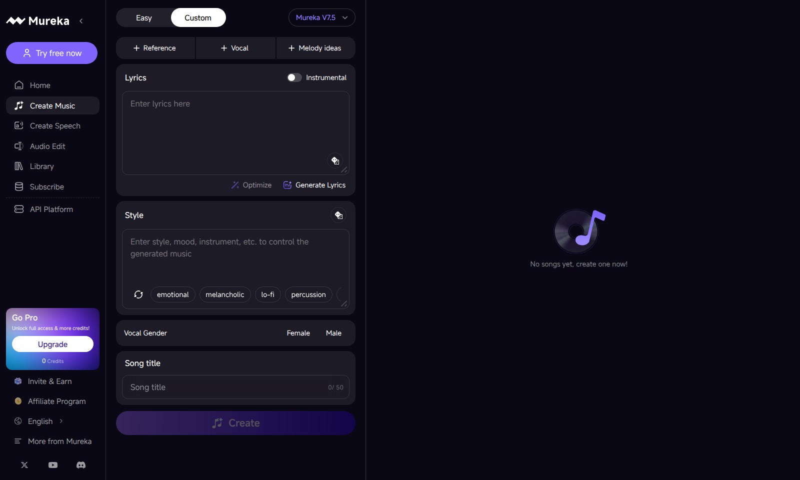 Mureka: Create Music and Edit Audio | Oeb.ai