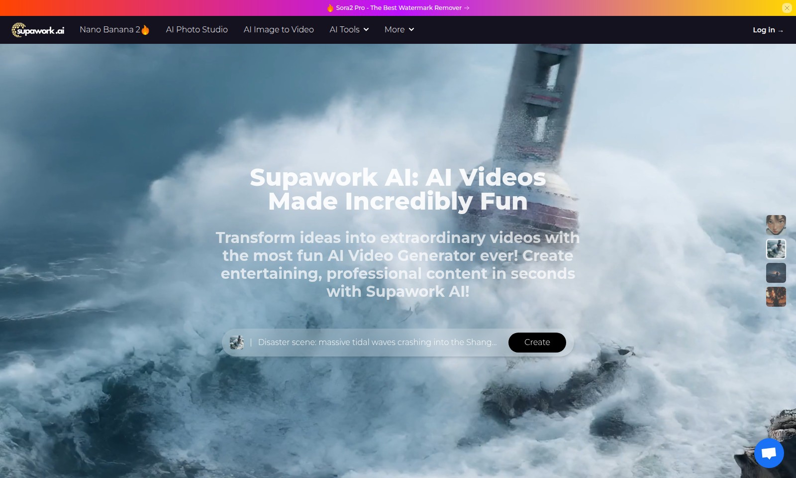 Supawork AI : Générateurs de vidéos et d'images amusants. | Oeb.ai