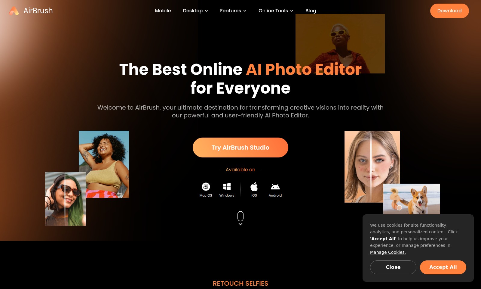 AirBrush: Editor de fotos y videos con IA | Oeb.ai